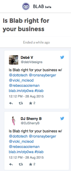 Using blab For Marketing - @RebeccaColeman